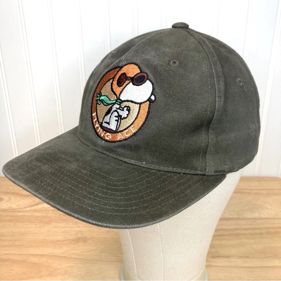 Peanuts | Accessories | Snoopy Red Baron Flying Ace Brown Snapback ...